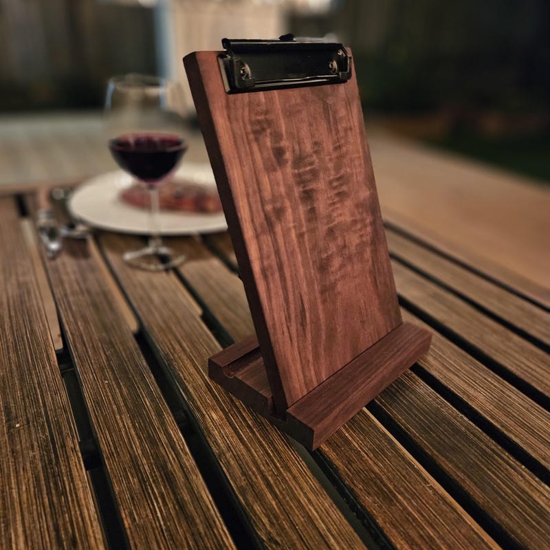 Wine Menu Holder - Etsy