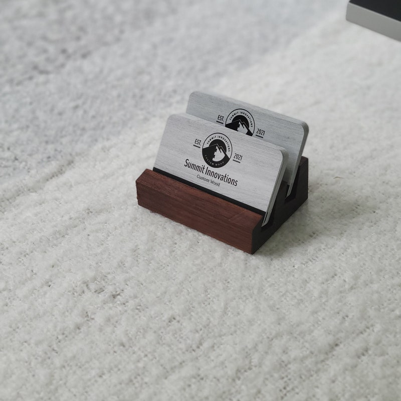 2 Tier Business Card Holder - Etsy