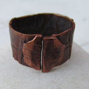 Reversable Sculptured Fold Formed Copper Ring - Etsy