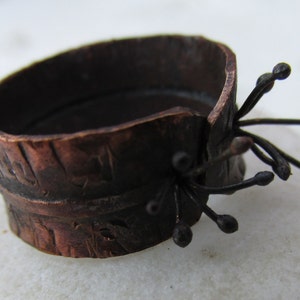 Organic Sculptured Fold Formed Copper Ring - Etsy