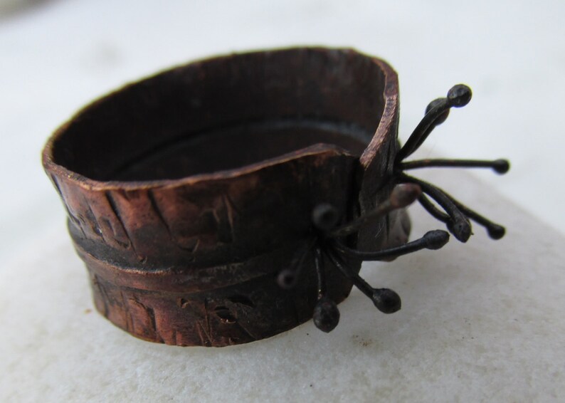 Organic Sculptured Fold Formed Copper Ring - Etsy