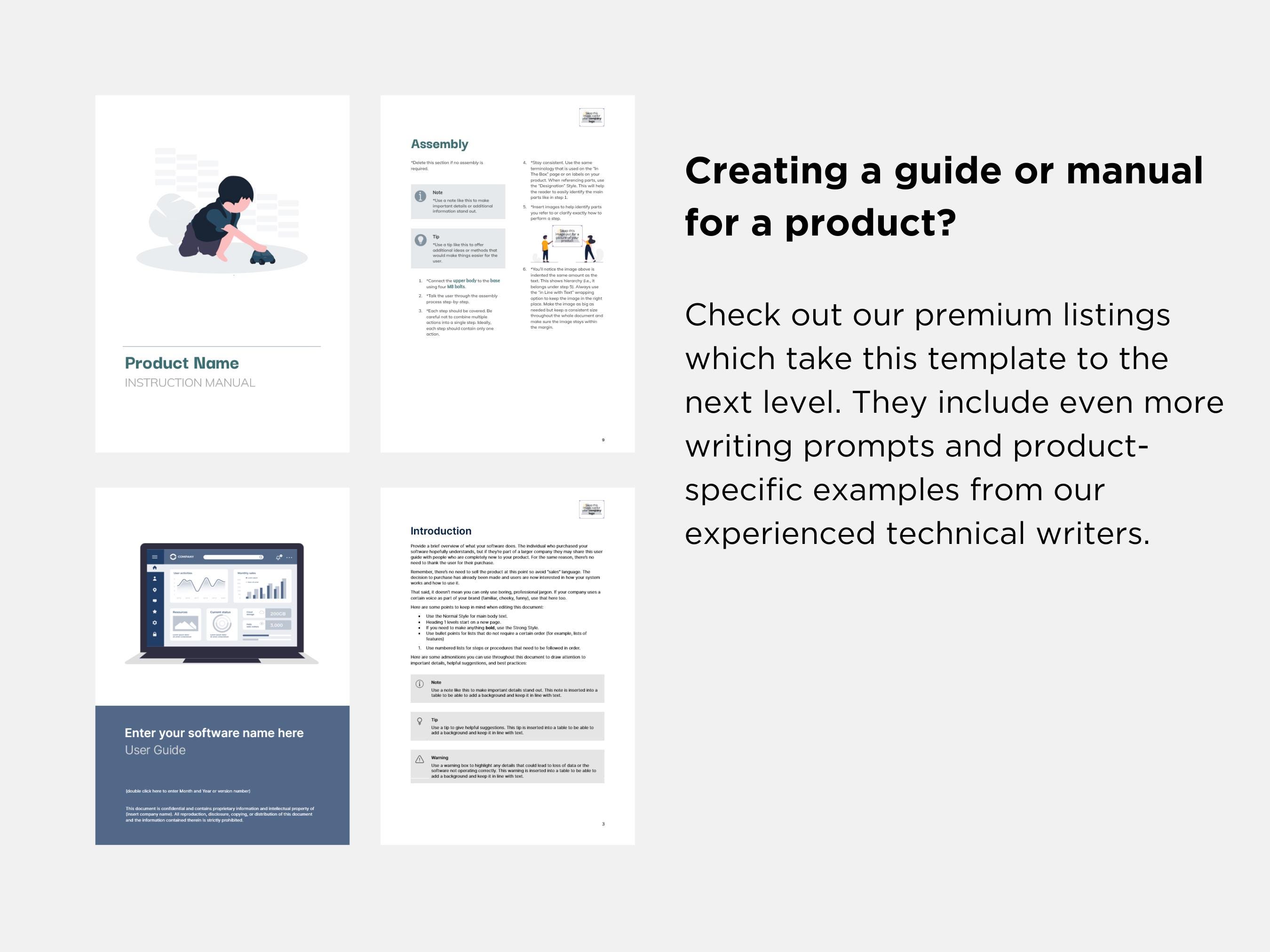 Simple Training Manual Template | A4 & US Letter | Compatible With ...