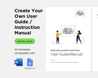 Simple A4 User Guide / Instruction Manual Template in Microsoft Word ...