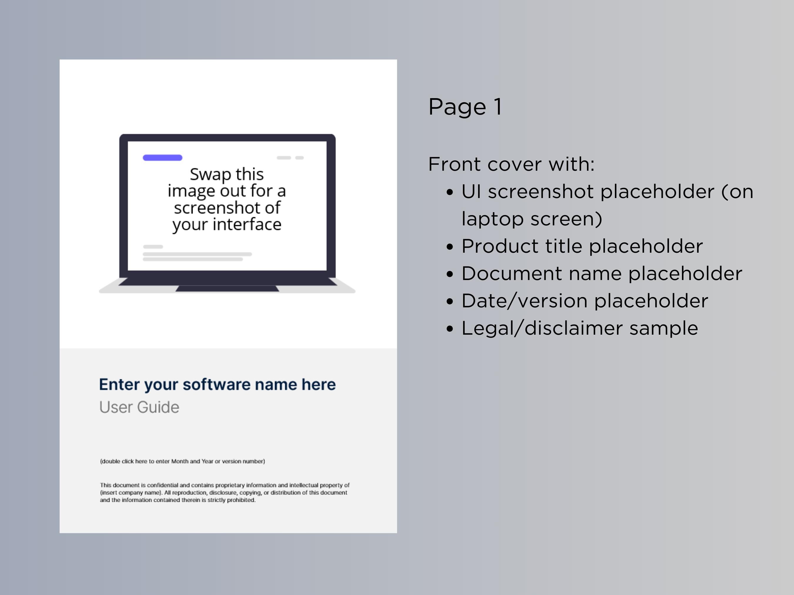 Software User Guide Template | A4 & US Letter | Compatible With ...
