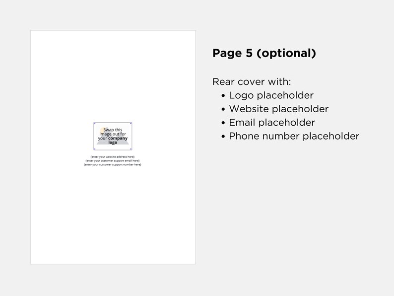 Simple US Letter Size User Guide / Instruction Manual Template in ...