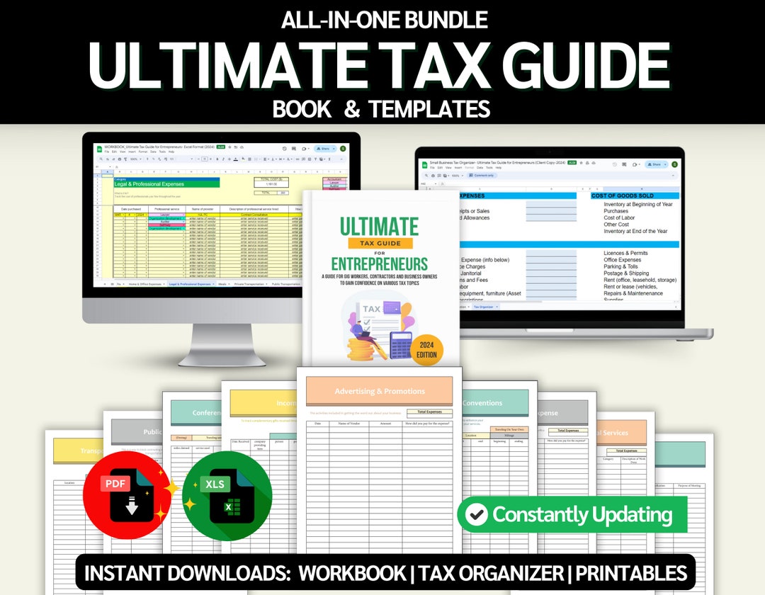 Ultimate Tax Guide Book Bundle for Entrepreneurs Personal Small ...