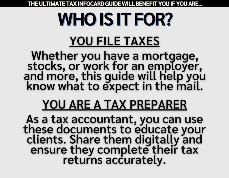 Ultimate Tax Guide Flyer Tax Infographic Forms Tax Preparer Filing ...