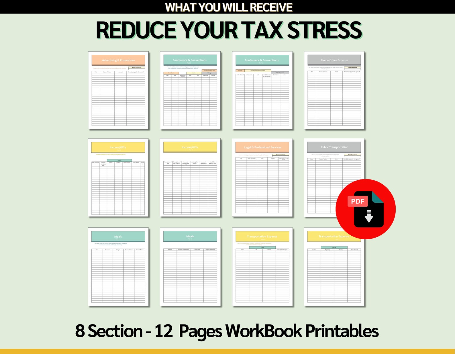 Ultimate Tax Guide Spreadsheet Tax Return Bundle Small Business Owner ...