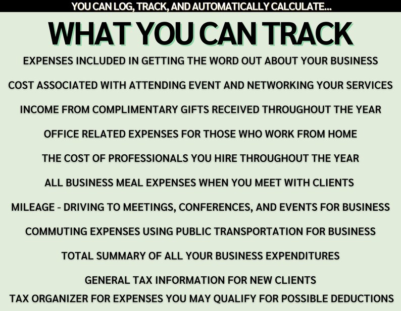 Ultimate Tax Guide Spreadsheet Tax Return Bundle Small Business Owner ...