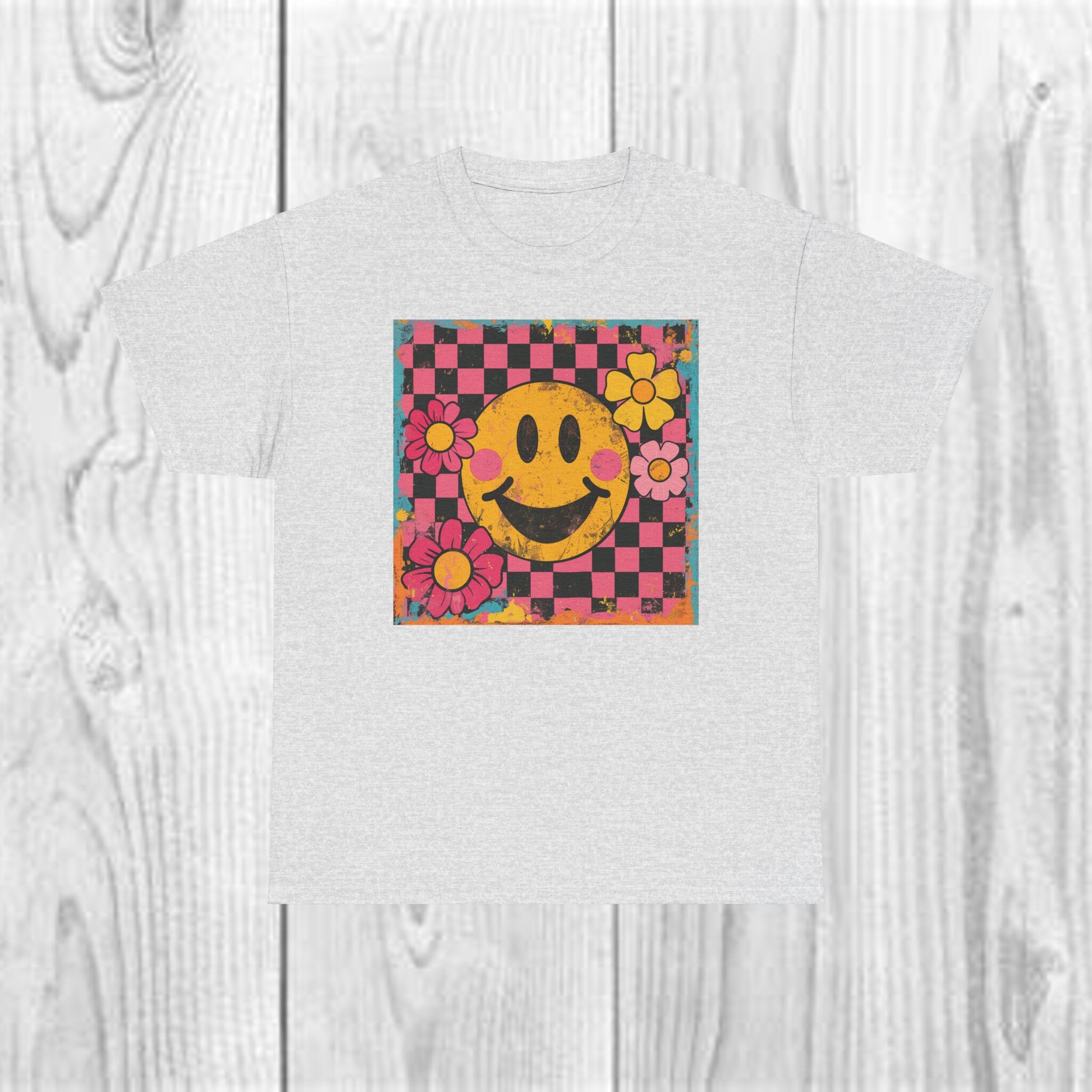 Retro Smiley Face T-shirt - Etsy