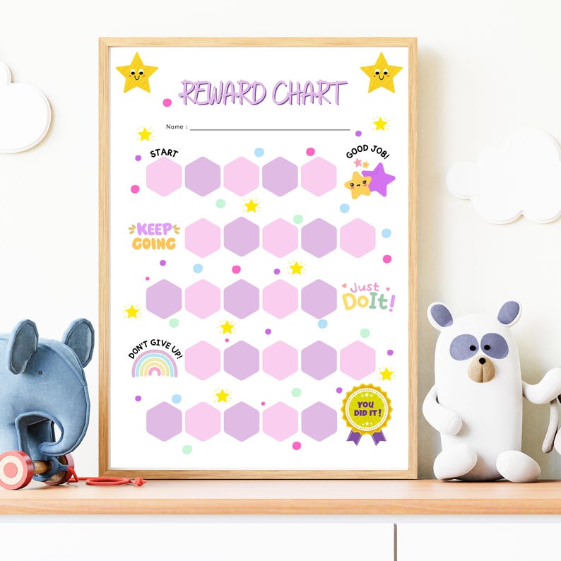Reward Chart for Kids | Pastel Behavior Tracker | Homeschool ...