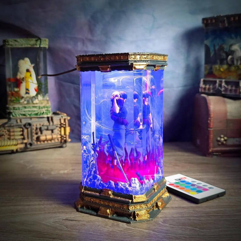 Jujutsu Kaisen Toji Fushiguro Resin Lamp, LED Anime Night Light ...
