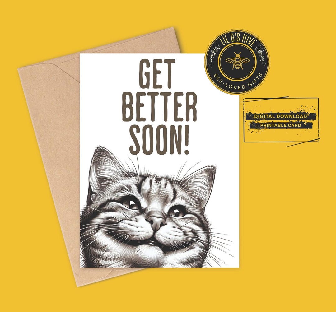 Funny Be Better Printable Card, Instant Download, PDF, JPEG, Get Better ...