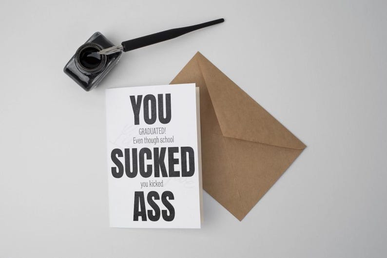 Funny You Graduated Printable Greeting Card, Digital Download, Graduate ...