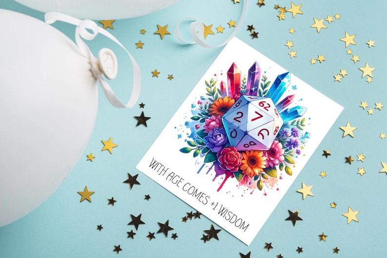 Dnd Birthday Printable Card, Dungeons and Dragons Instant Download ...