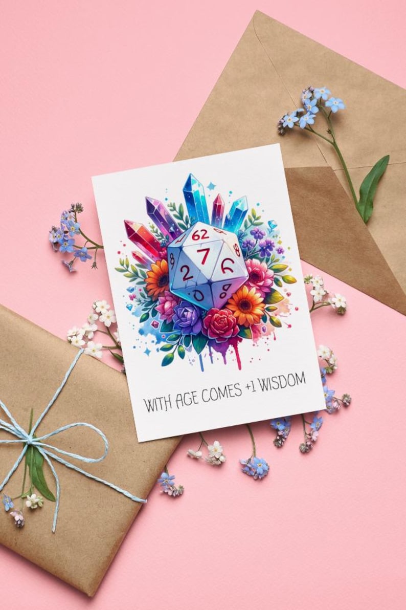 Dnd Birthday Printable Card, Dungeons and Dragons Instant Download ...