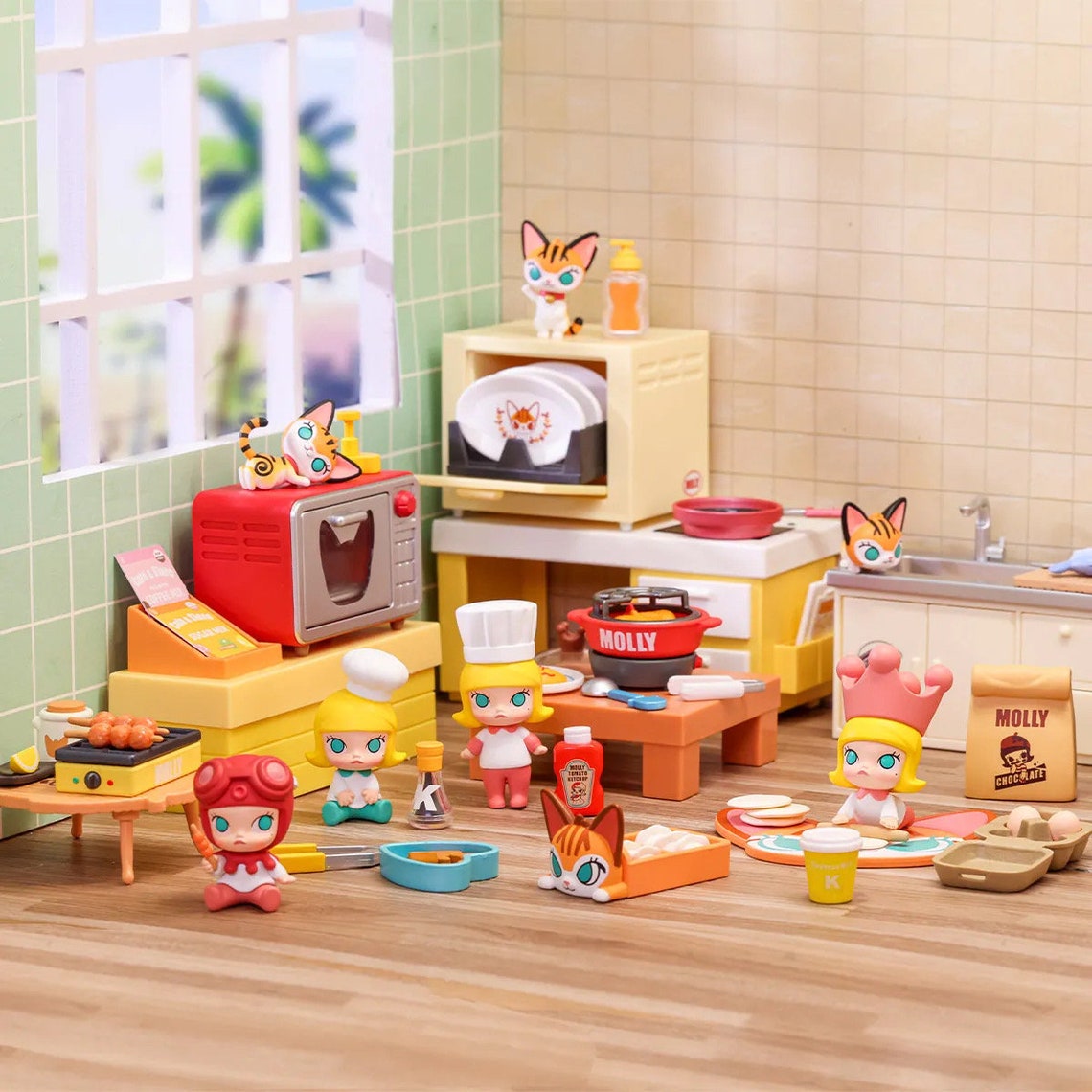 Pop Mart Molly AUTHENTIC New My First Cake Pop Mart MOLLY Cooking ...