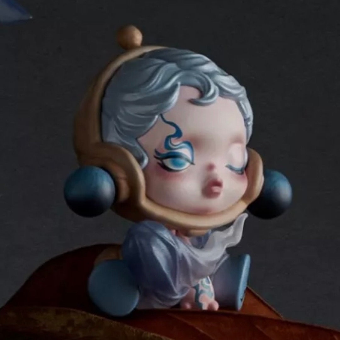 Pop Mart Skullpanda AUTHENTIC New the Wind Pop Mart SKULLPANDA the Ink ...