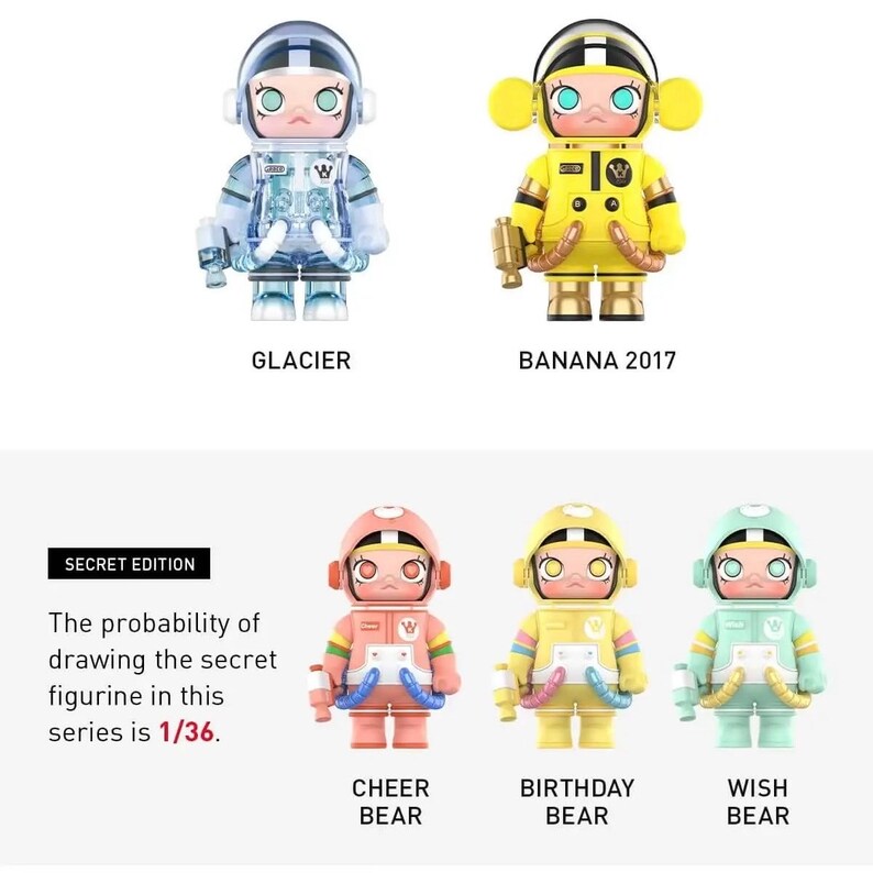 Pop Mart Molly AUTHENTIC New Pink Panther POP MART Mega Space Molly 100 ...