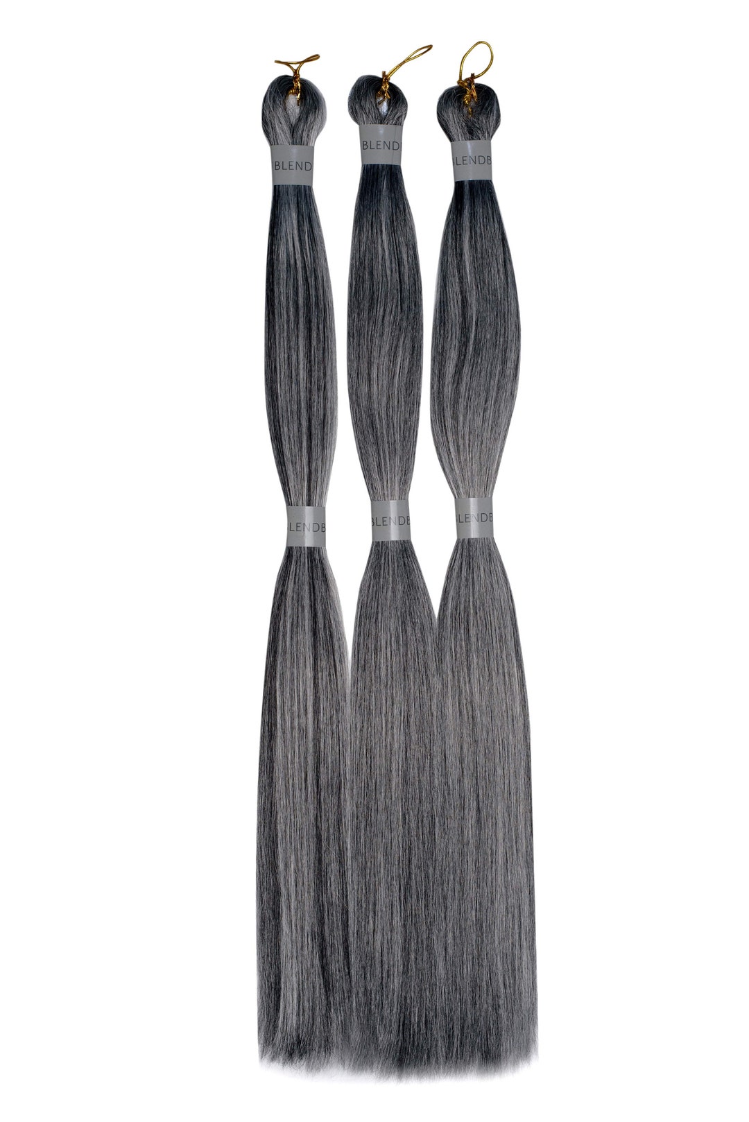 Silver Grey Multi Colour Hand Blended Jumbo Braiding Hair 28 Inches - Etsy