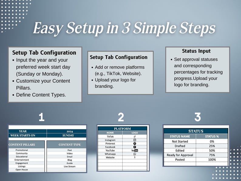 Real Estate Content Calendar Template Social Media Planner Marketing ...