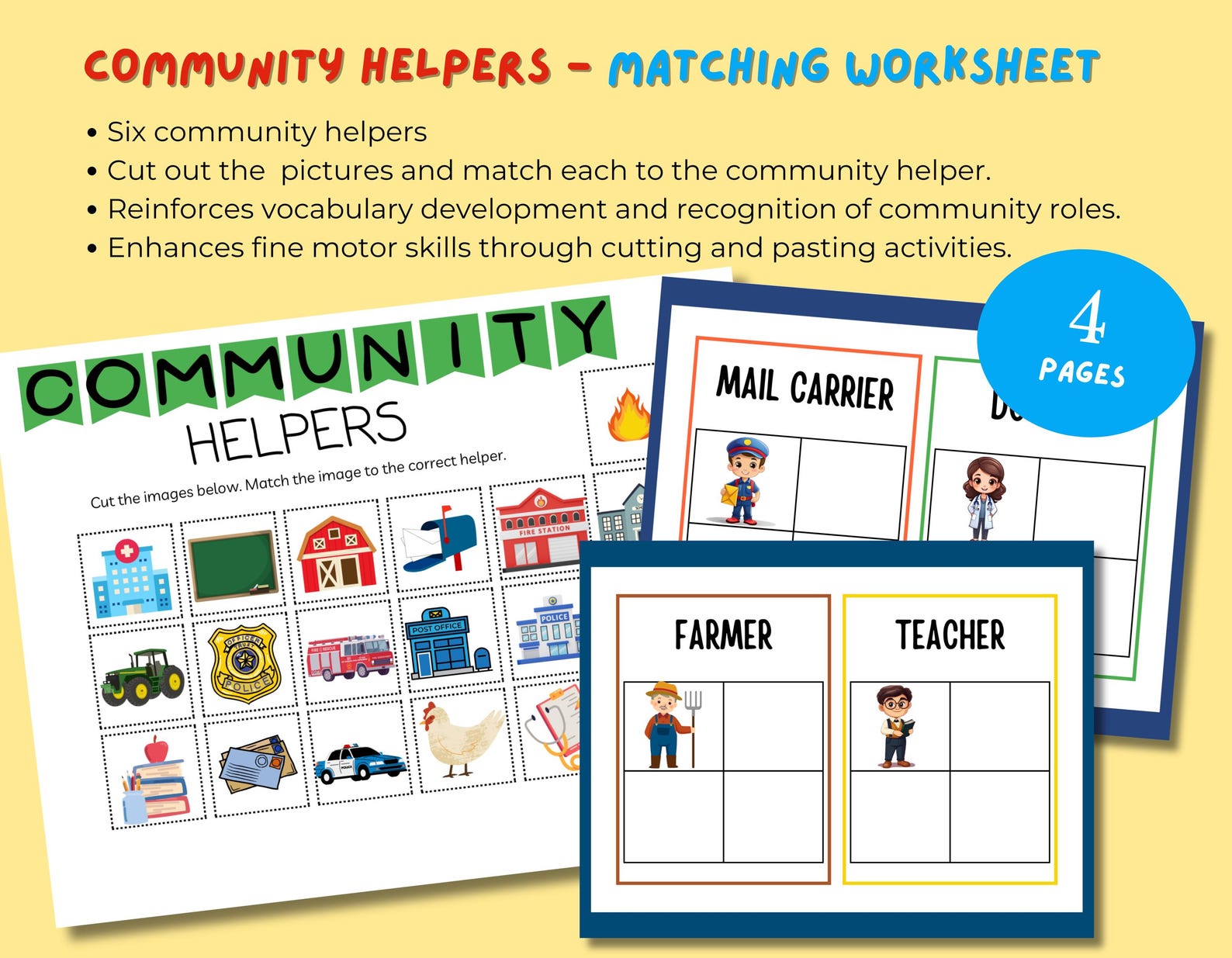 Community Helpers Social Studies Lesson Plan: Jobs Unit for ...
