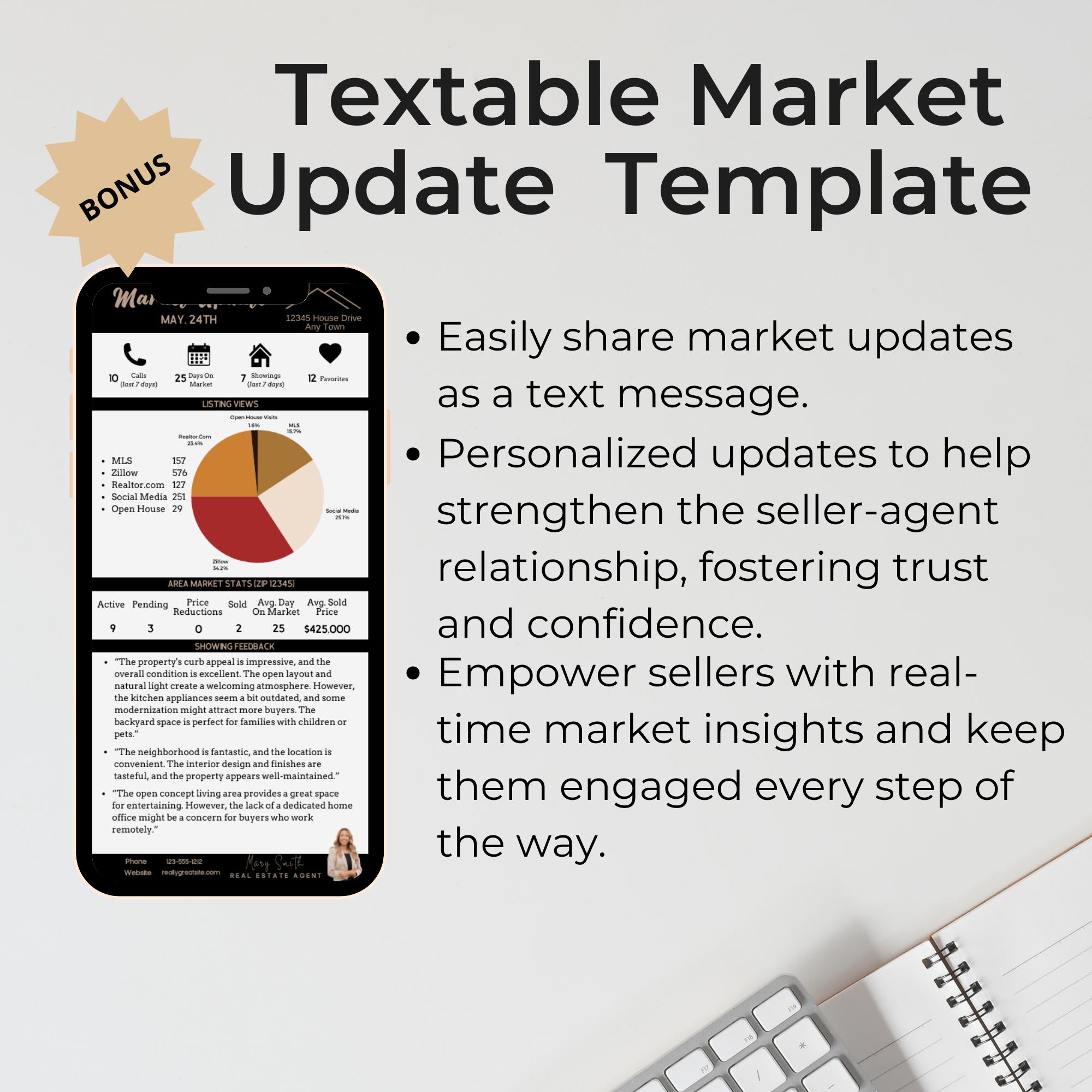 Real Estate Seller Update Template: Weekly Market Client Report ...
