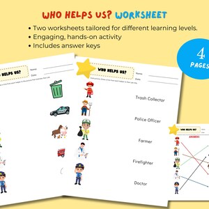 Community Helpers Social Studies Lesson Plan: Jobs Unit for ...
