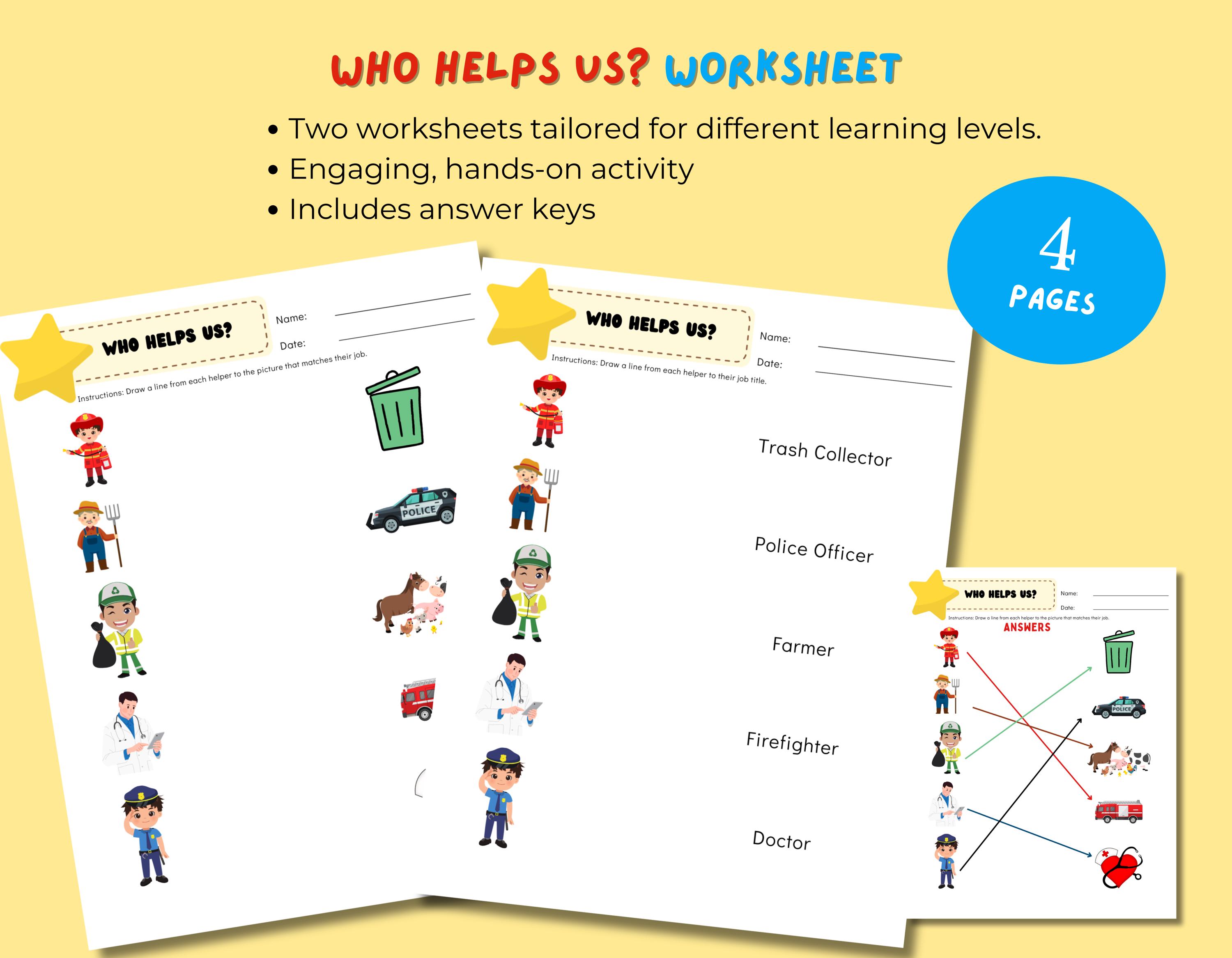 Community Helpers Social Studies Lesson Plan: Jobs Unit for ...