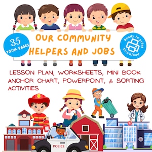 Community Helpers Lesson Plan 1st Grade Social Studies Curriculum Jobs ...