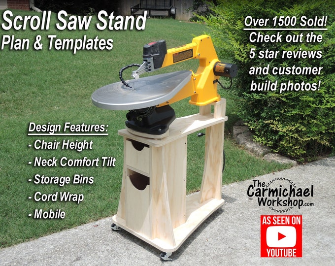 Scroll Saw Stand Woodworking Plans - Etsy