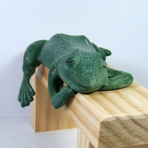 Handmade Ceramic Frog Figurine / Ceramic Frog Statue / Frog Decor ...