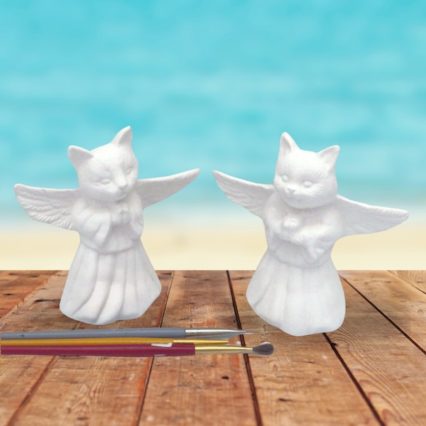 Angel Cat Statue - Etsy