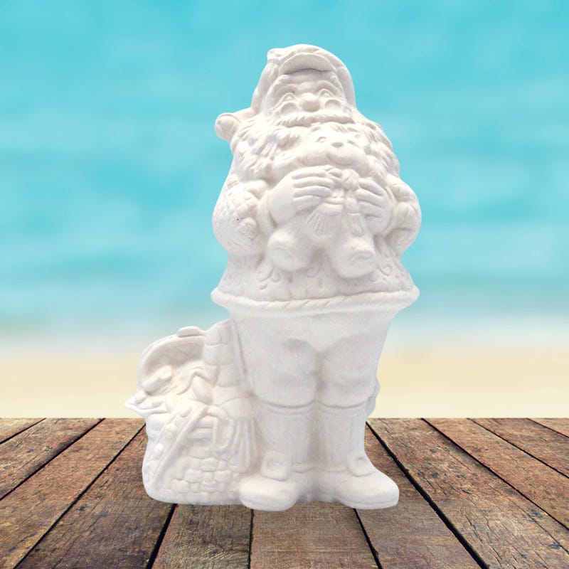 Ceramic Bisque Santa - Etsy