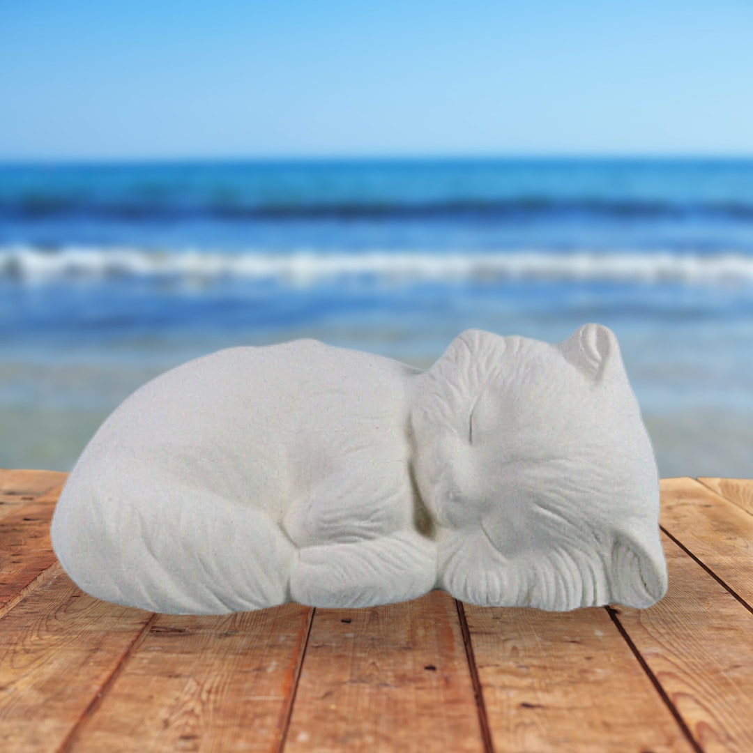 Unpainted Ceramic Kitten Figurine, Kitty Statue, Ceramics to Paint, Cat ...