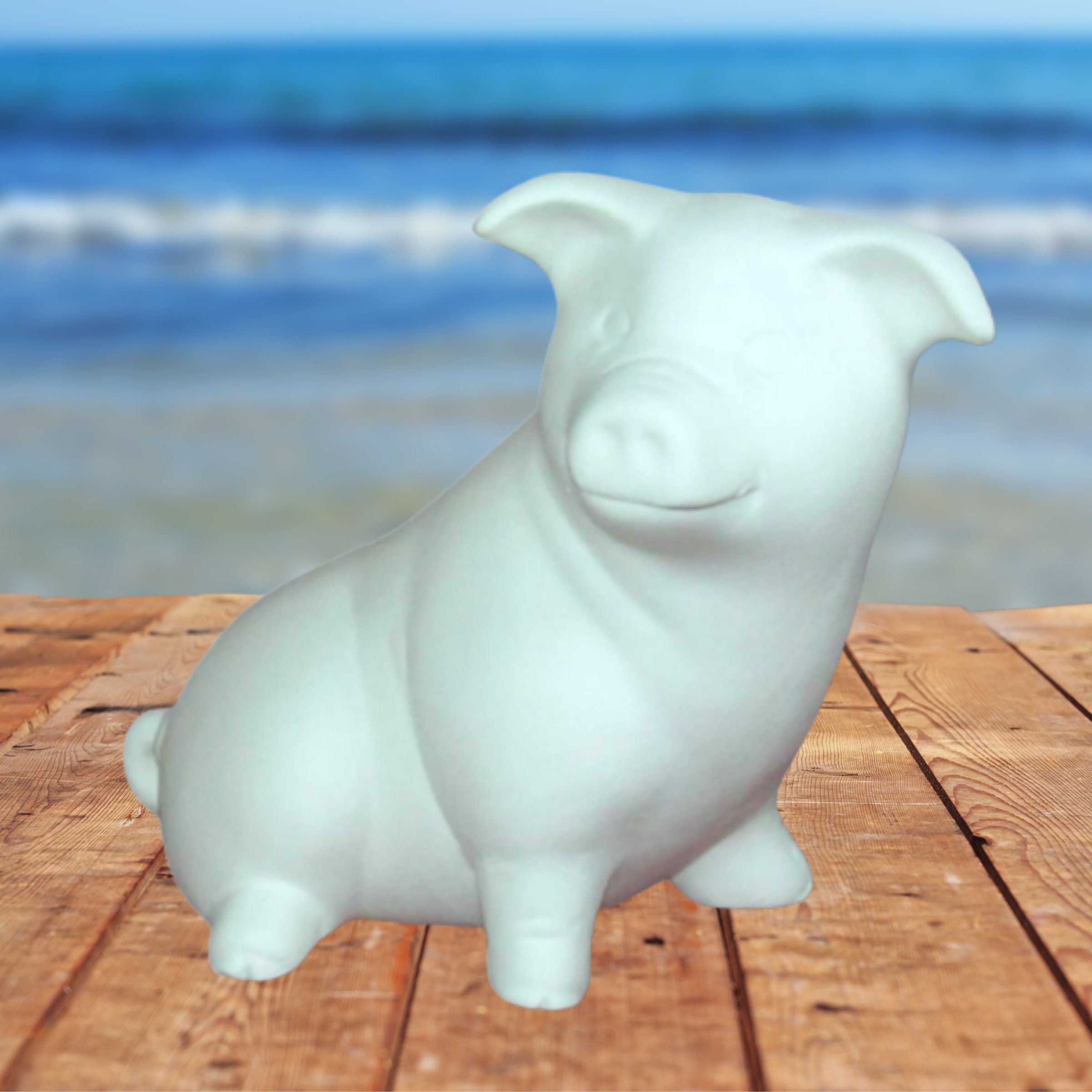 White Pig Figurine