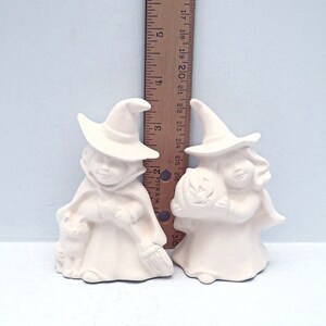 Handmade Ceramic Witch Statues, Witch Figurines for Halloween Decor ...