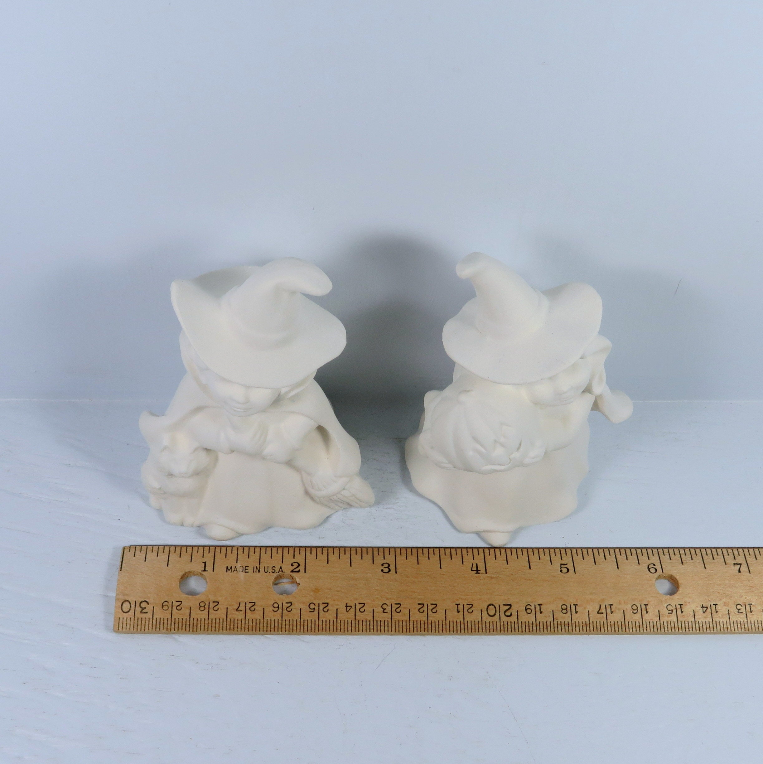 Handmade Ceramic Witch Statues, Witch Figurines for Halloween Decor ...
