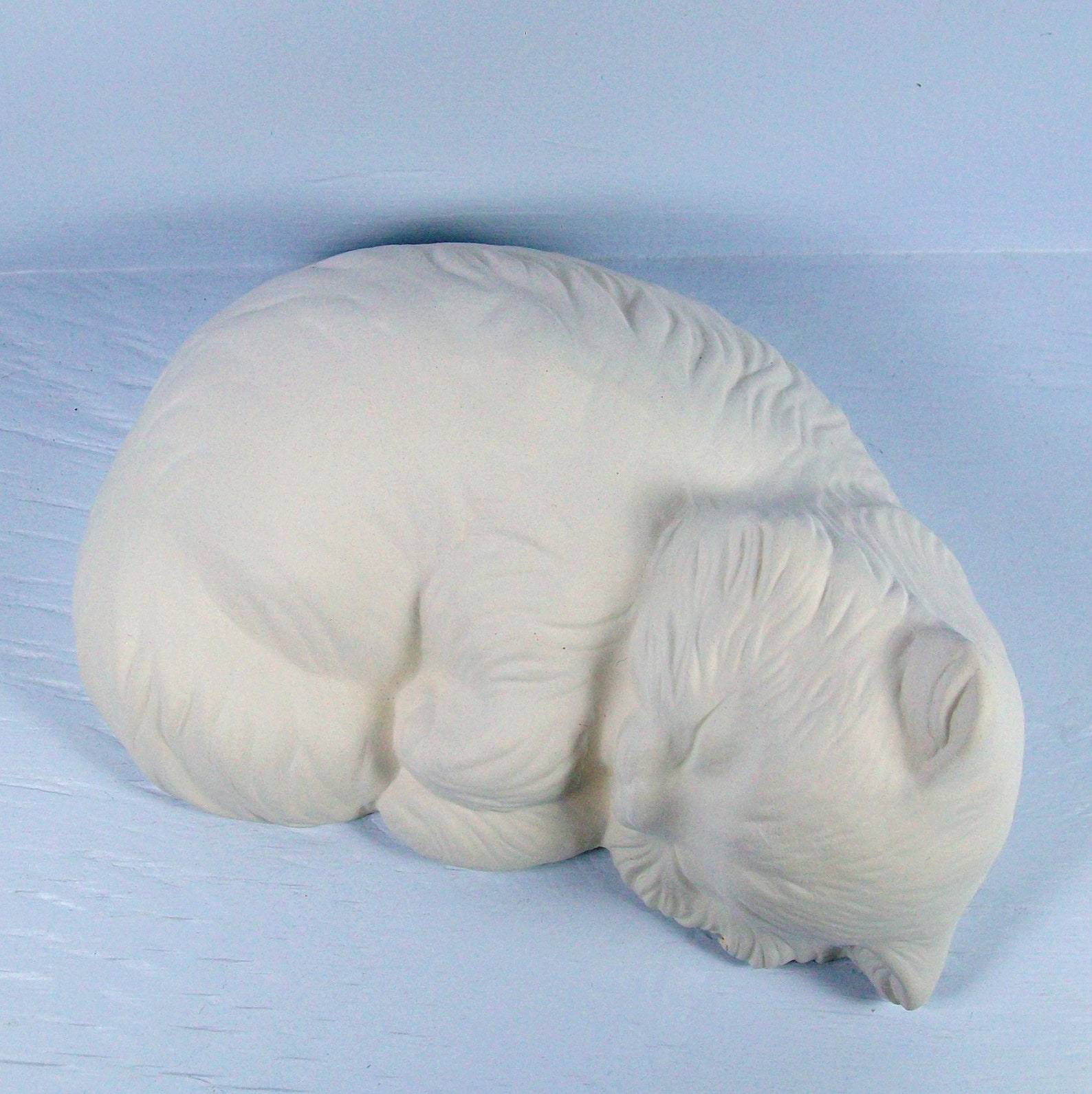 Unpainted Ceramic Kitten Figurine / Kitty Statue / Ceramics to | Etsy