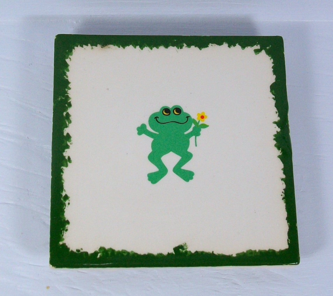 Handmade Ceramic Tile Trivet / Spoon Rest / Tea Bag Holder / | Etsy