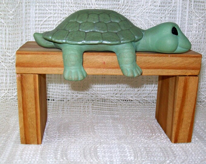 Handmade Ceramic Turtle Figurine / Turtle Statue / Turtle Decor ...