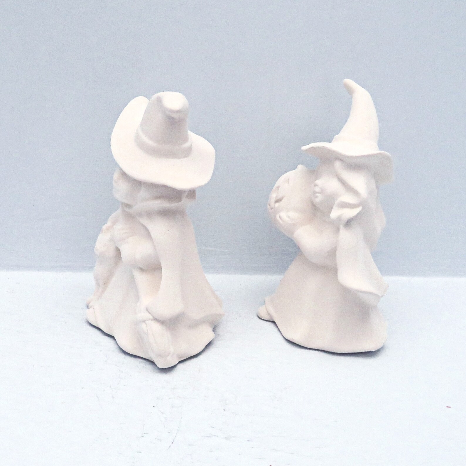 Handmade Ceramic Witch Statues, Witch Figurines for Halloween Decor ...