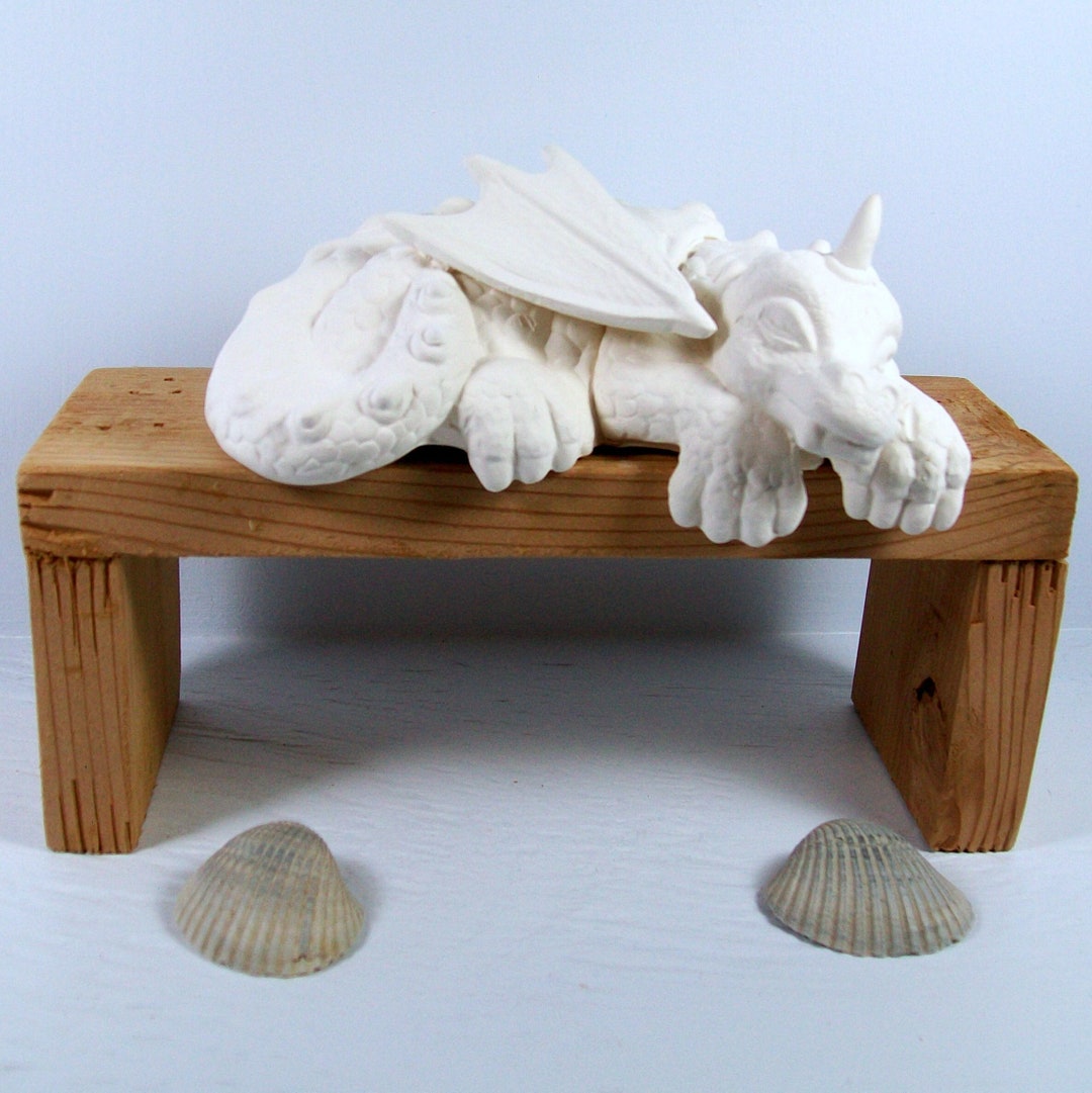 Unpainted Bisque, Ceramic Dragon Statue, Dragon Figurine, Ceramics to ...