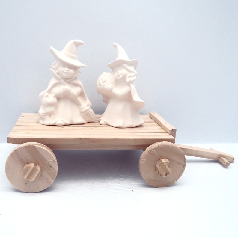 Handmade Ceramic Witch Statues, Witch Figurines for Halloween Decor ...