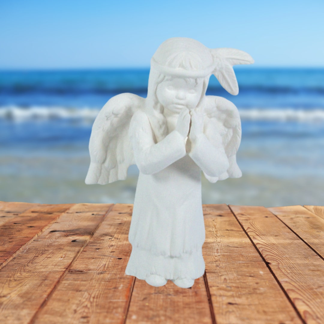 Handmade Unpainted Ceramic Angel Figurine / Native American - Etsy.de
