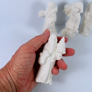 Unpainted Ceramic Santa Statues, Handmade Unfinished Ceramic Figurines ...