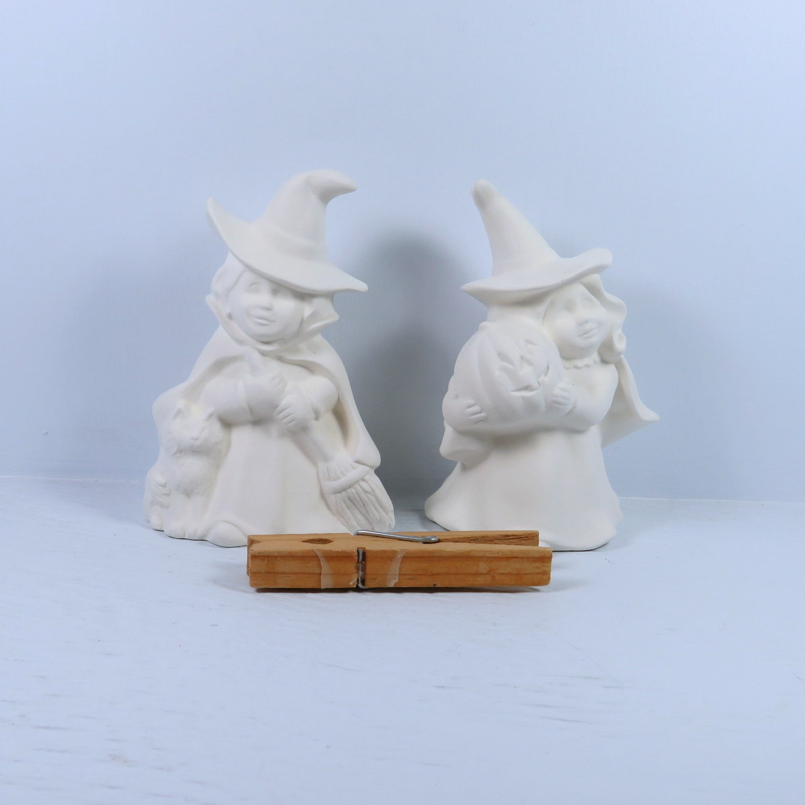 Handmade Ceramic Witch Statues / Witch Figurines / Halloween - Etsy