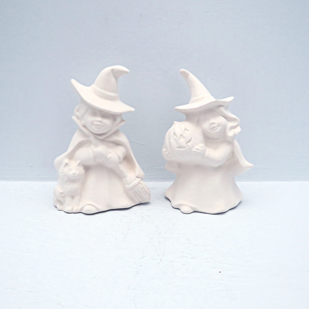 Handmade Ceramic Witch Statues / Witch Figurines / Halloween - Etsy