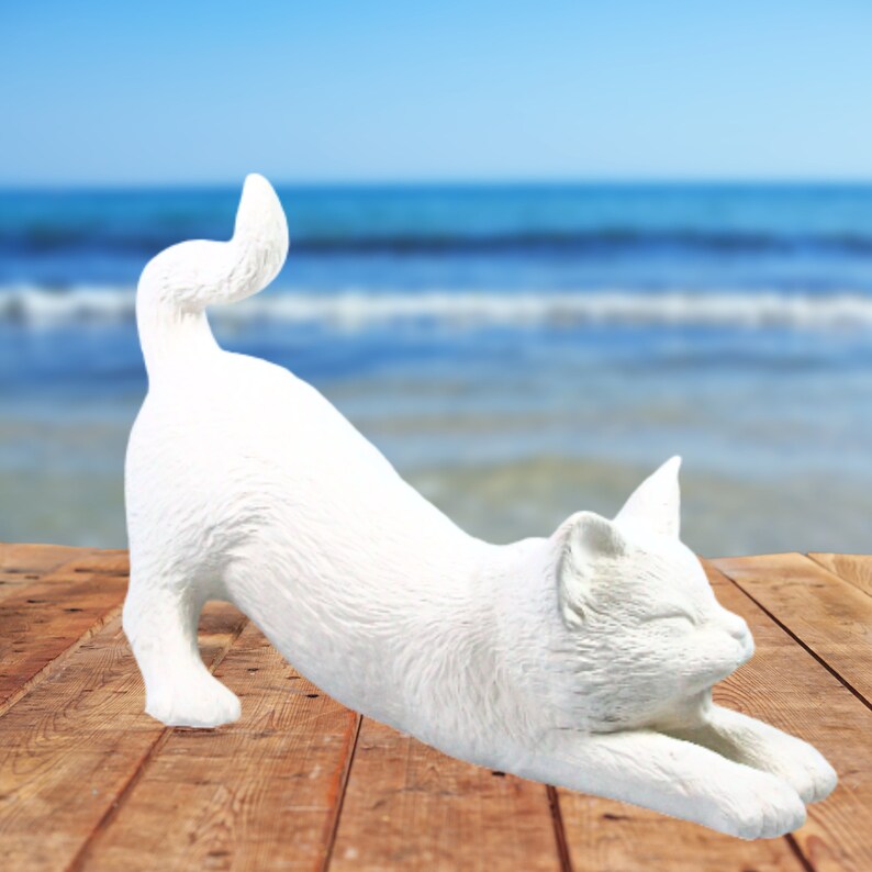 Ready to Paint Ceramic Cat Figurine / Paint It Yourself - Etsy