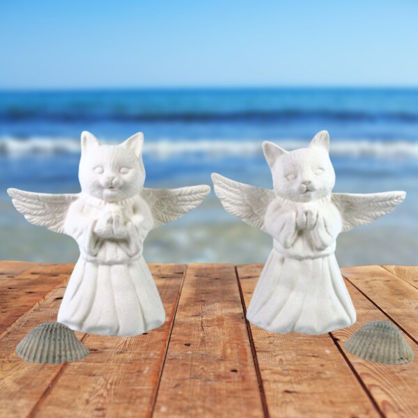 Angel Cat Statue - Etsy